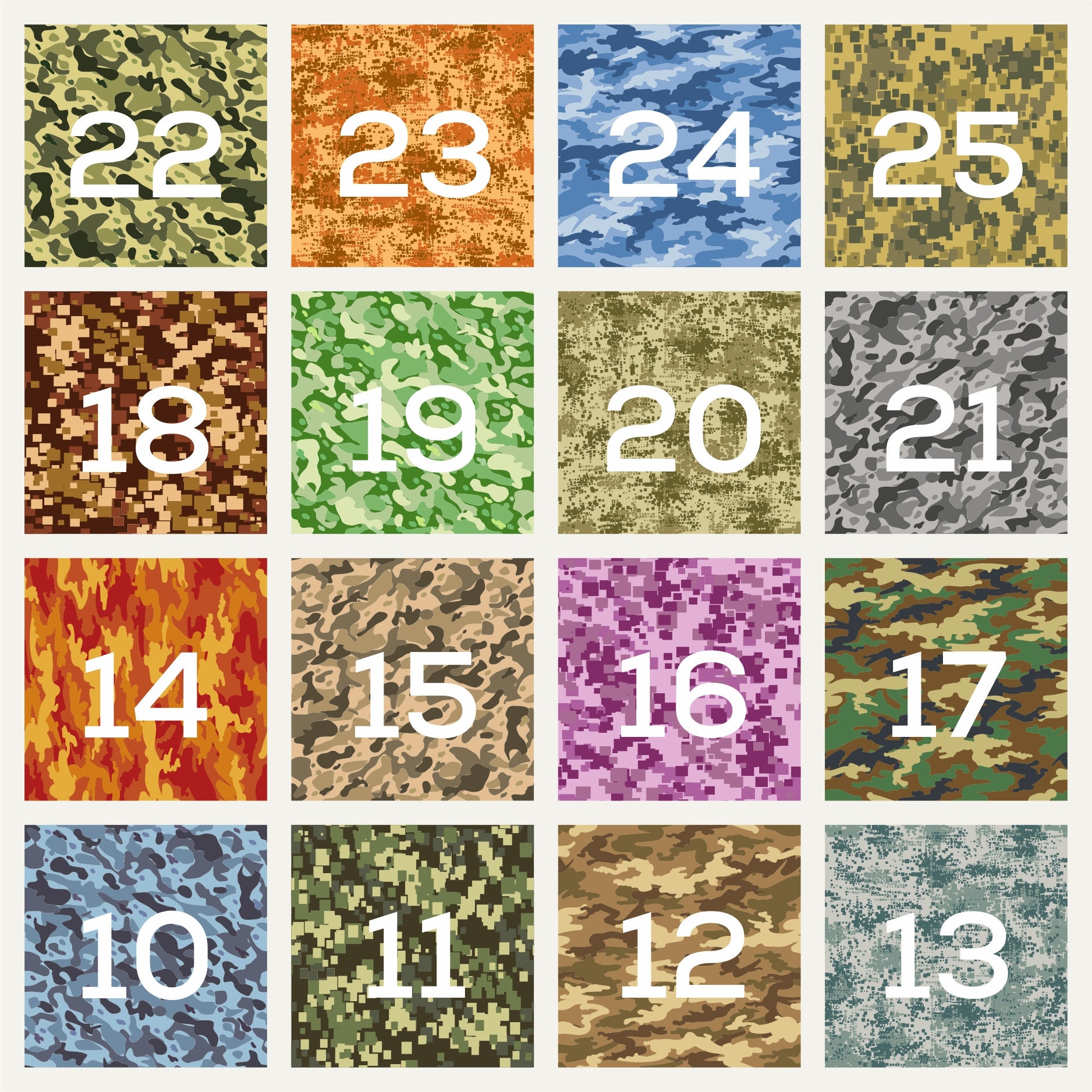 Full Color Table Runner With Your Logo With 25 Available Camo | Etsy