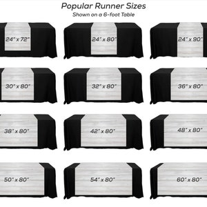 30" X 80" Full Color Table Runner With Your Direct Sales Company Logo ...