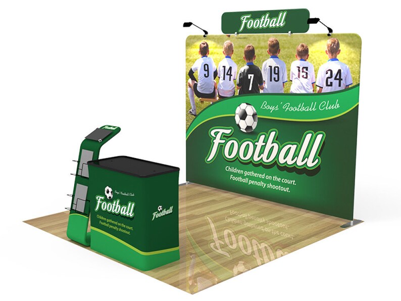 Professional 10ft X 10ft Booth Display Kit With Custom Printing - Great ...