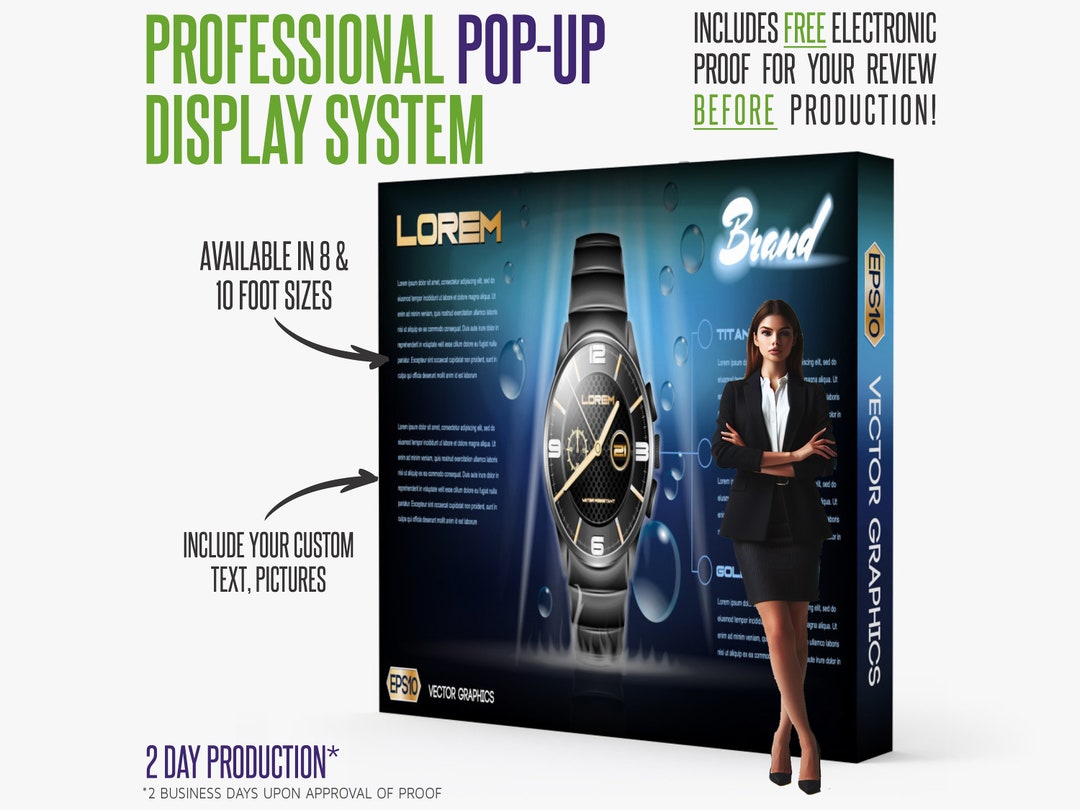 Custom Pop-up Display System - Full Color Graphics! - Etsy
