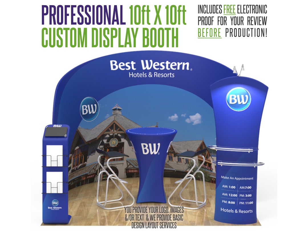 Professional 10ft X 10ft Booth Display Kit With Custom Printing - Great ...