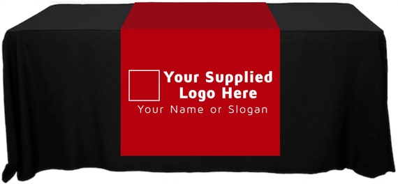 30 X 80 Full Color Table Runner With Your Logo | Etsy