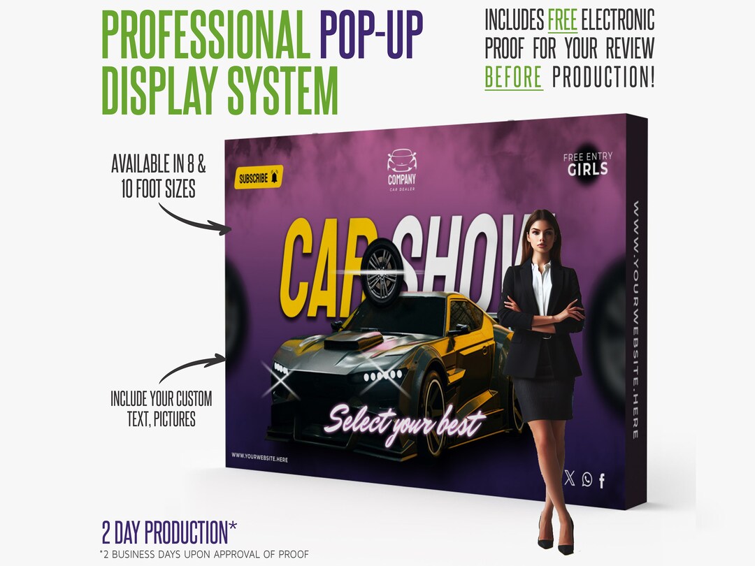 Custom Pop-up Display System - Full Color Graphics! - Etsy