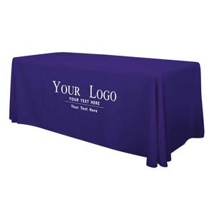 Your Logo Custom Tablecloth With Logo and Fabric Color Options ...