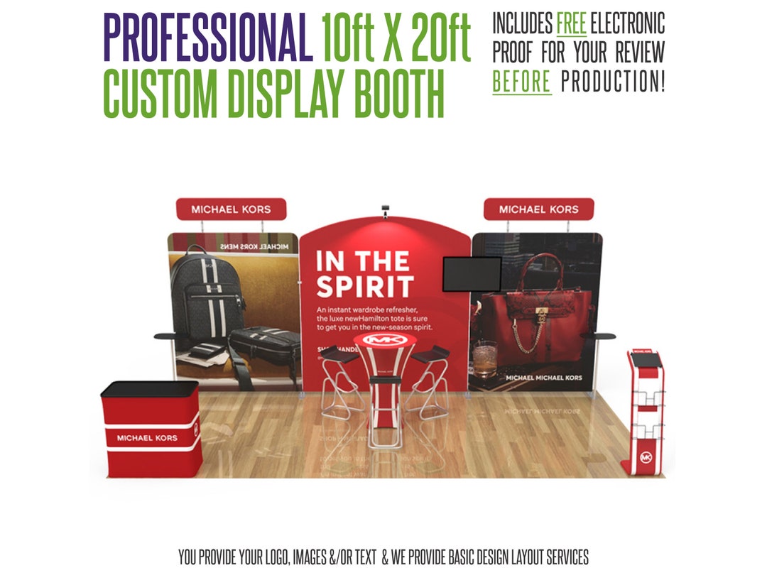 Professional 10ft X 20ft Booth Display Kit With Custom Printing - Great ...