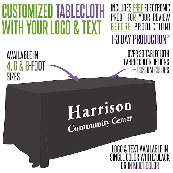 School Logo Tablecloth - Etsy