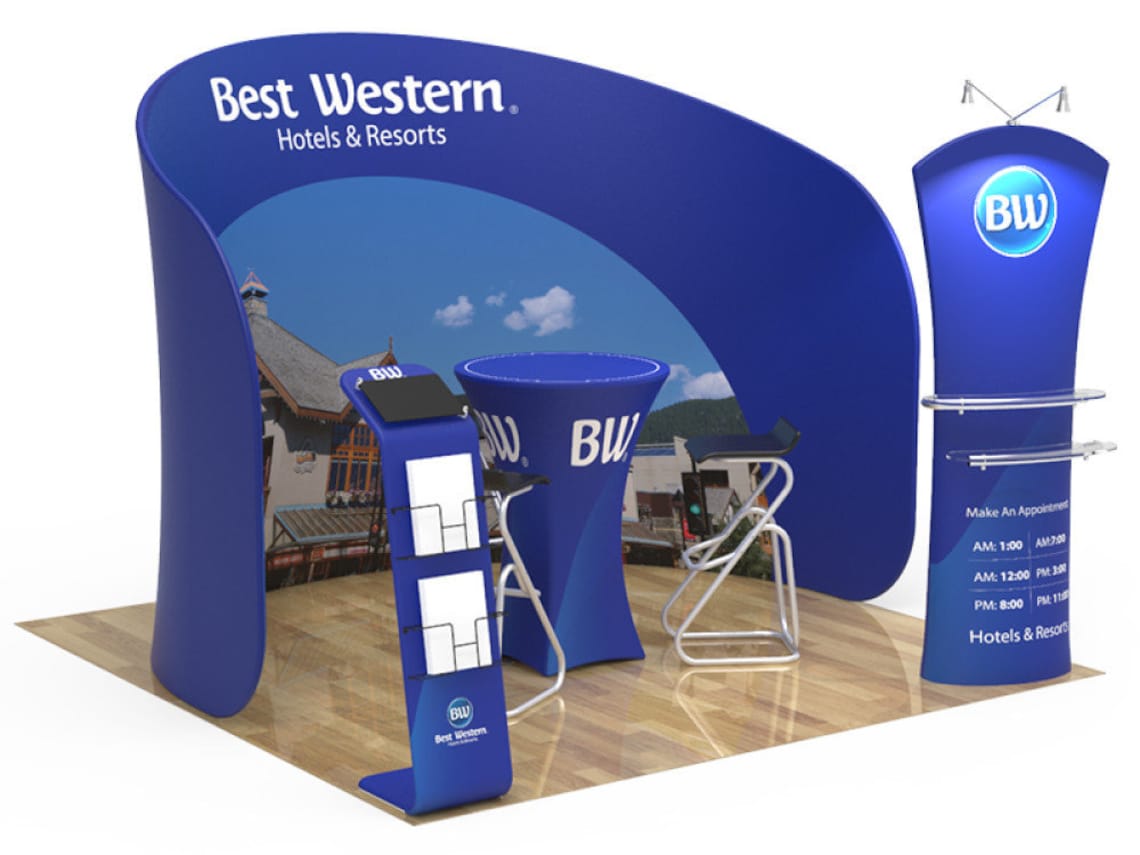 Professional 10ft X 10ft Booth Display Kit With Custom Printing - Great ...