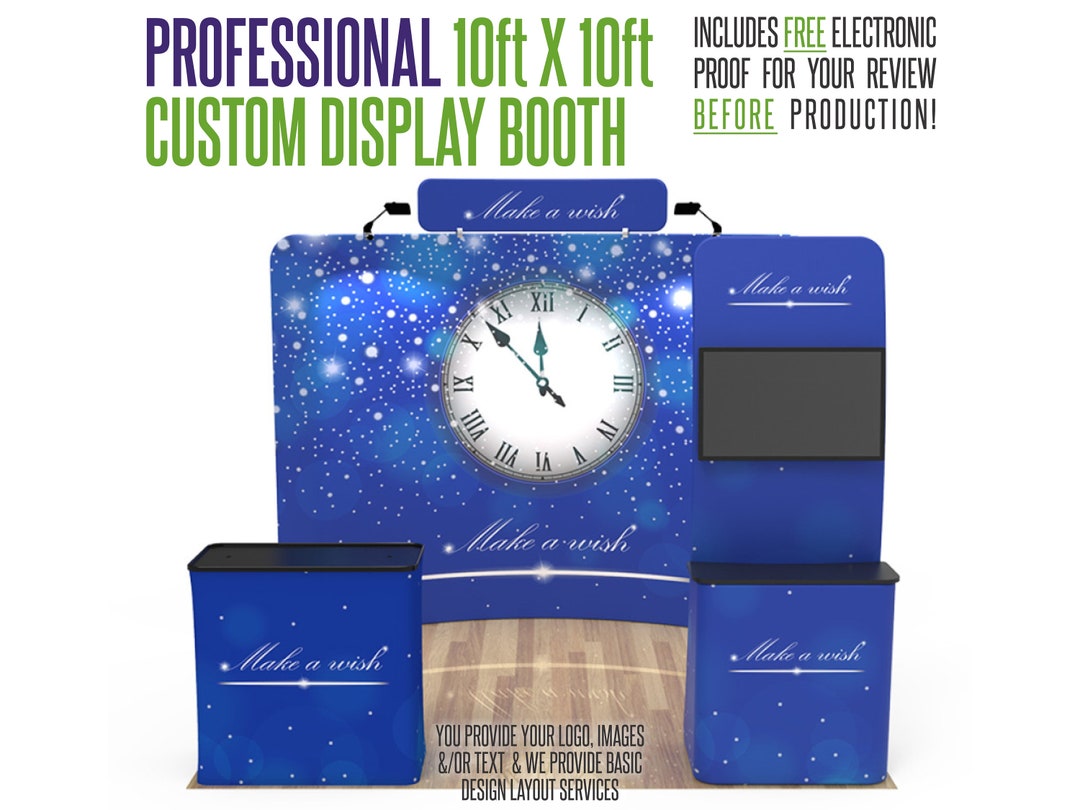 Professional 10ft X 10ft Booth Display Kit With Custom Printing - Great ...