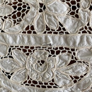 Vintage Battenberg Lace Tablecloth Runner Farm Table Cloth - Etsy