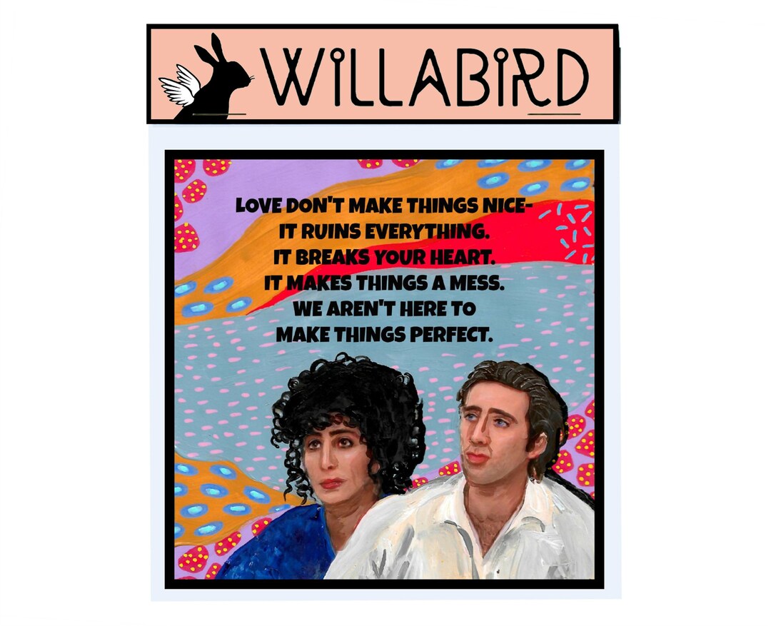 Moonstruck Magnet, Nicolas Cage & Cher, 80s Film Art - Etsy