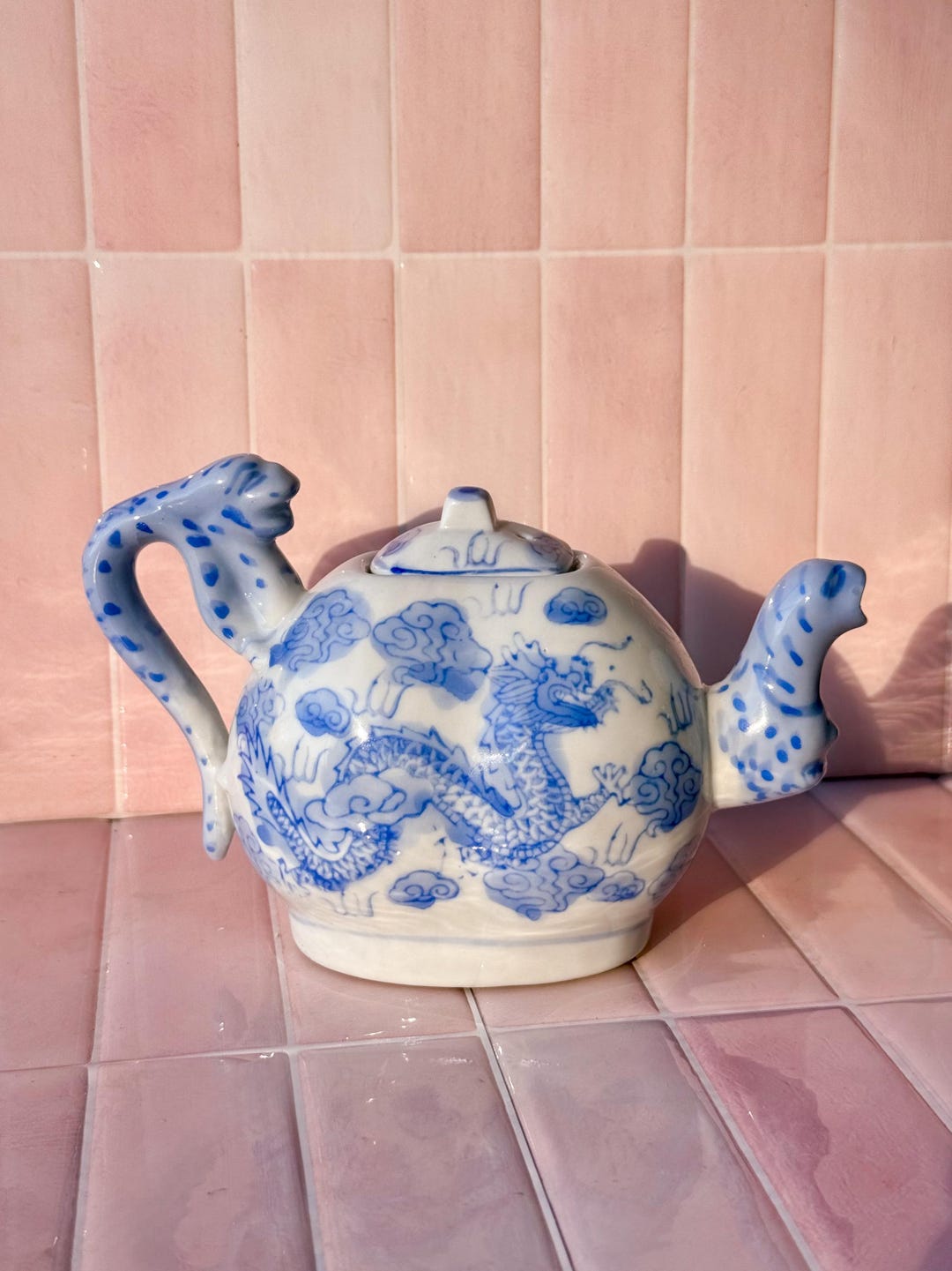 Vintage Year of the Snake Teapot Found by Willabird Designs Vintage ...