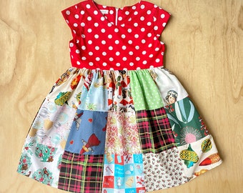 Girls Patchwork Dress - Etsy