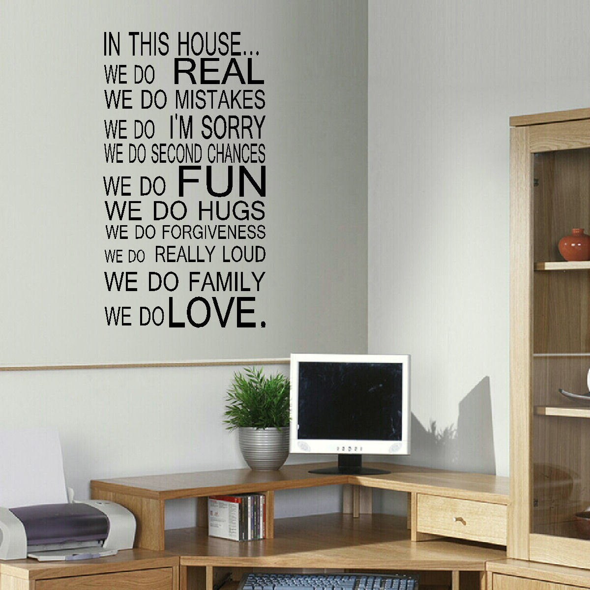 Large Quote House Rules Family Love Fun Art Wall Sticker - Etsy