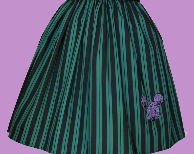 Haunted Mansion Hostess Inspired Skirt for Gals, All Sizes, Plus Size ...