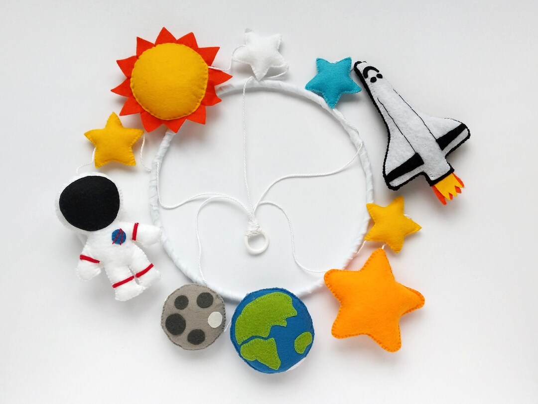 Space Explorer Baby Crib Mobile With NASA Astronaut and Space Shuttle ...