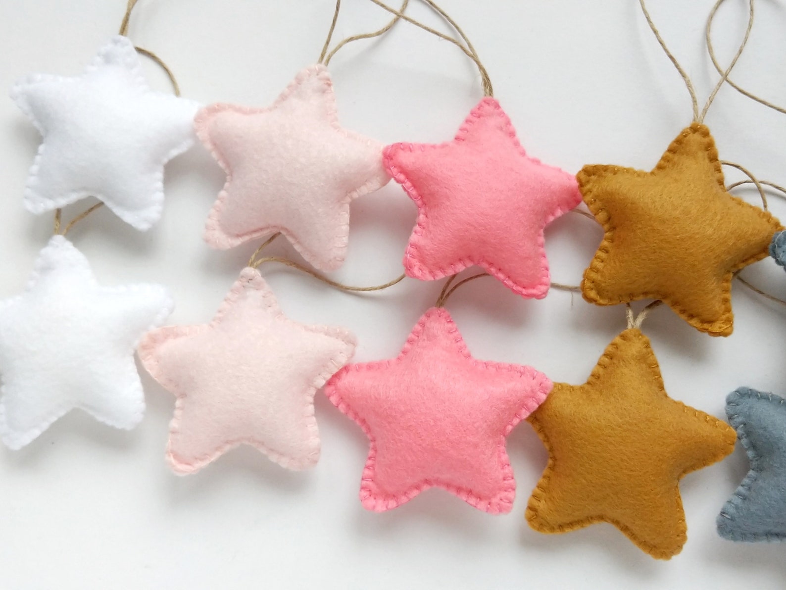 Felt Star Ornaments Set of 12 Party Favors Stocking - Etsy