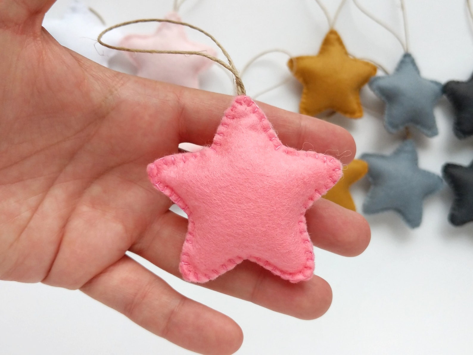 Felt Star Ornaments Set of 12 Party Favors Stocking - Etsy