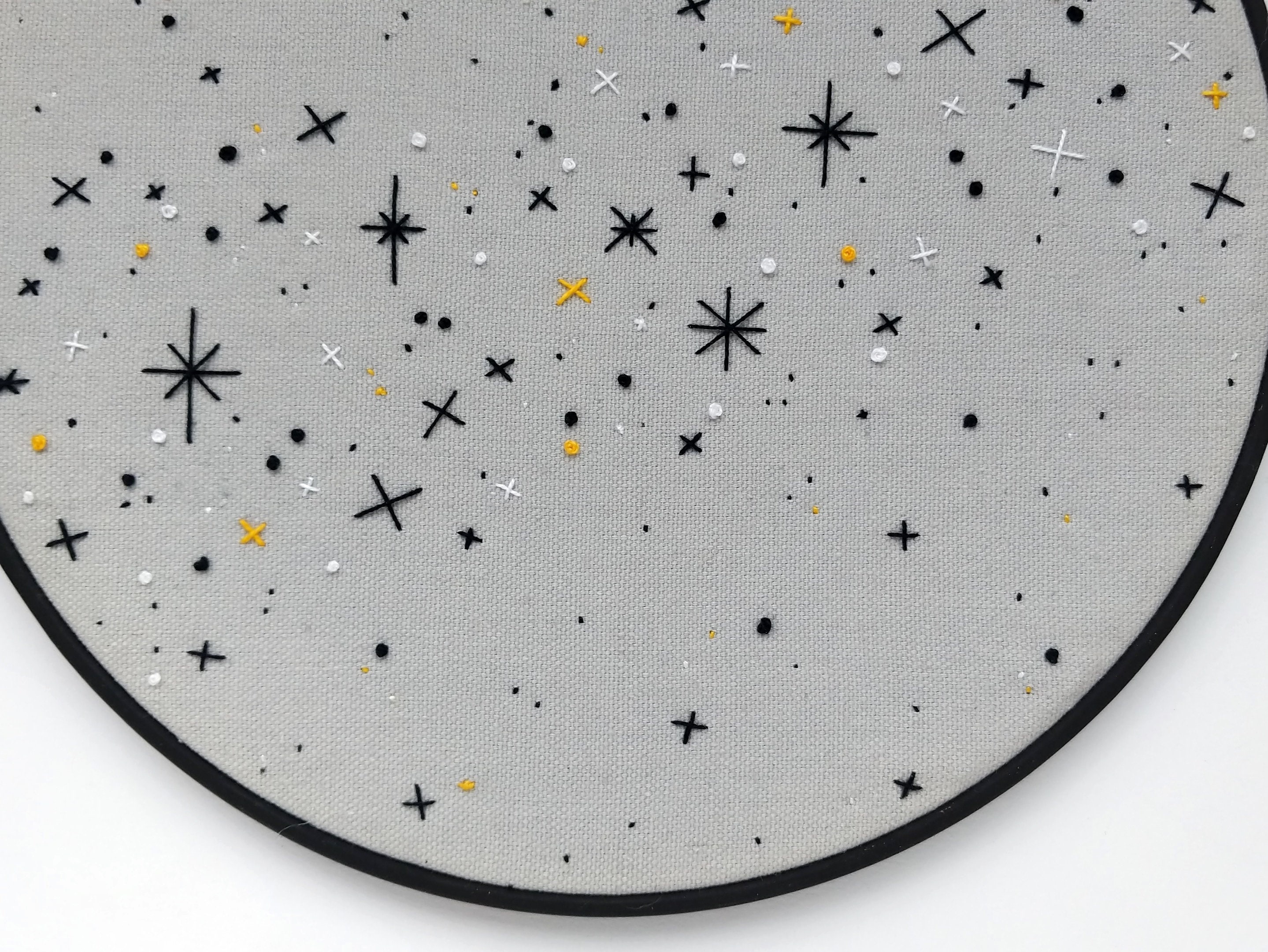 Night Sky #20 Embroidery Hoop Art With the the Milky Way - Etsy