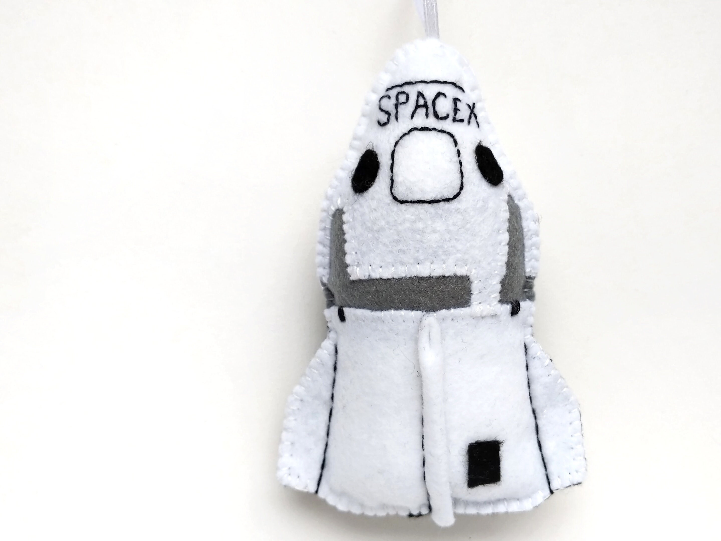 Spacex Dragon Spacecraft Felt Ornament Christmas Tree - Etsy
