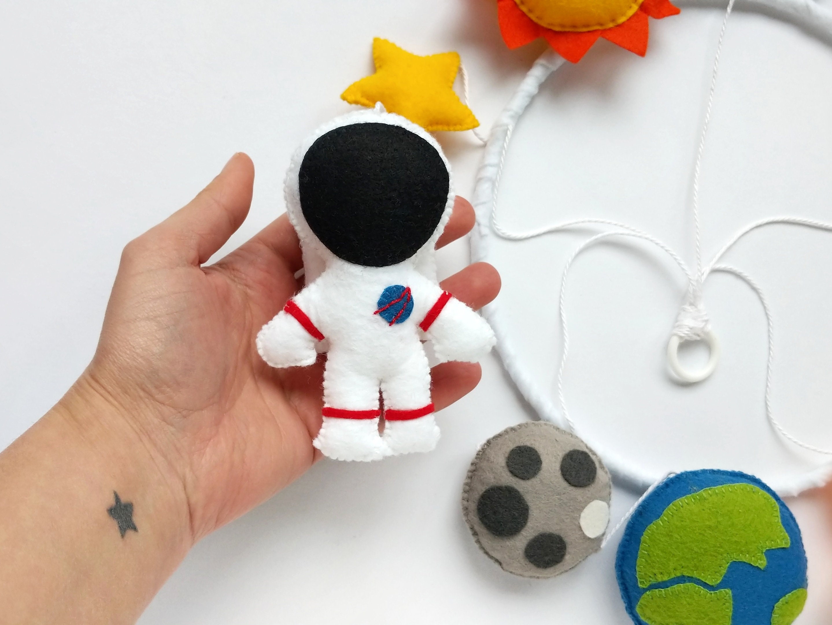 Space Explorer Baby Crib Mobile With NASA Astronaut and Space Shuttle ...