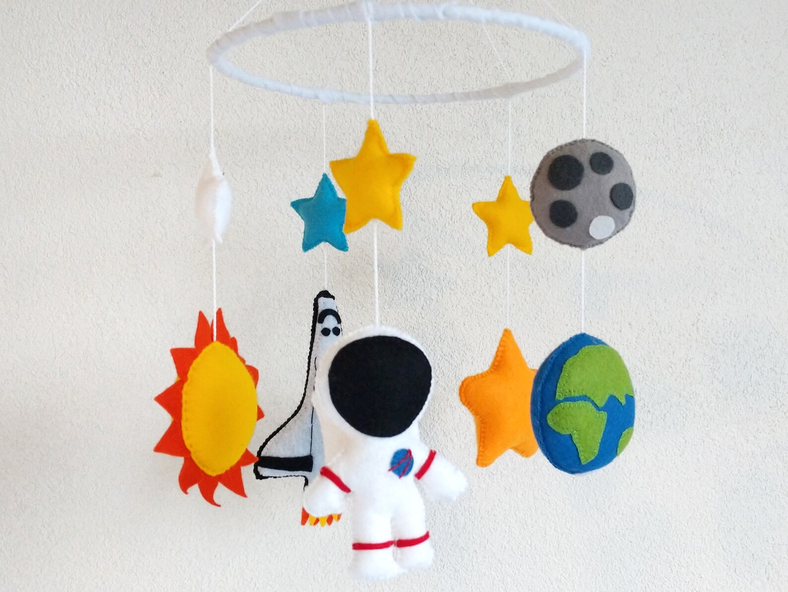 Space Explorer Baby Crib Mobile With NASA Astronaut and Space Shuttle ...