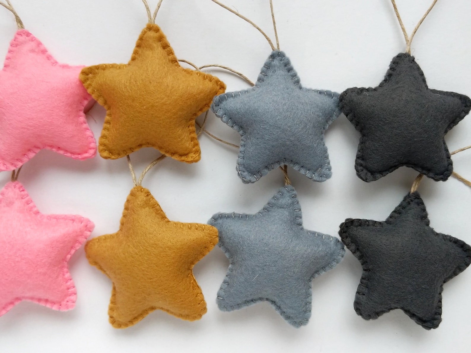 Felt Star Ornaments Set of 12 Party Favors Stocking - Etsy