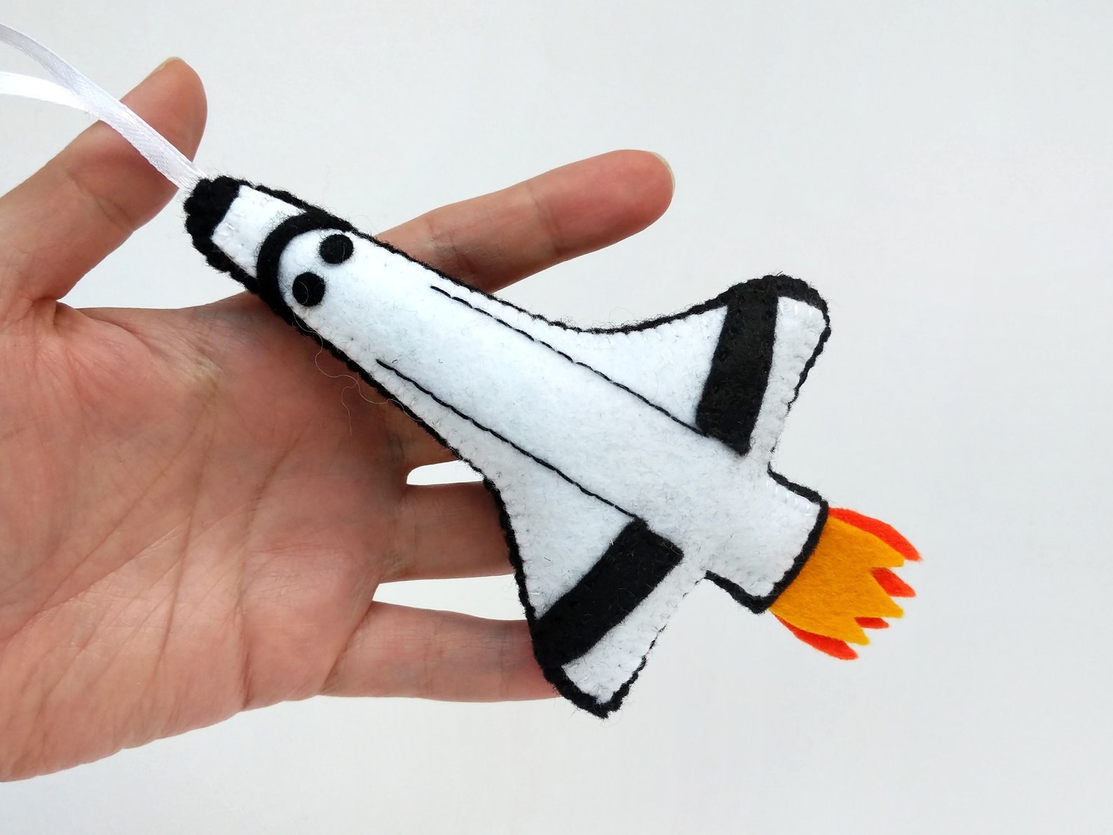 Space Shuttle Felt Ornament, Christmas Tree Ornament - Etsy