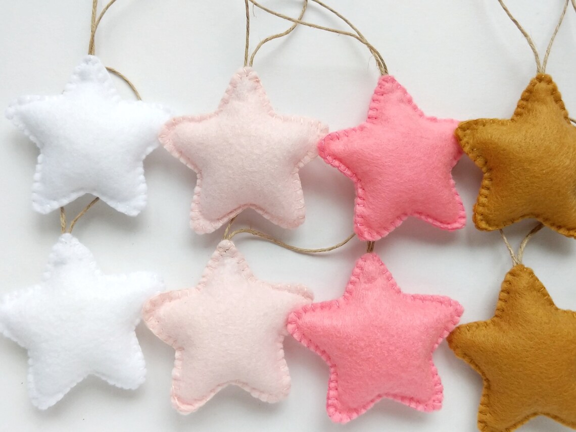 Felt Star Ornaments Set of 12 Party Favors Stocking - Etsy