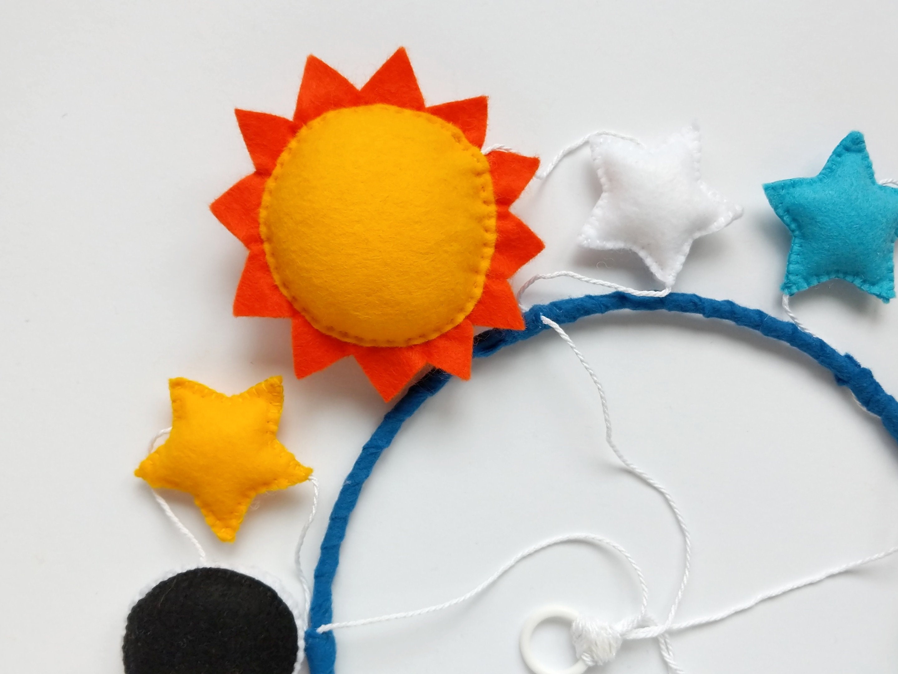 Space Baby Crib Mobile With an Astronaut, Space Shuttle, Sun, Earth ...