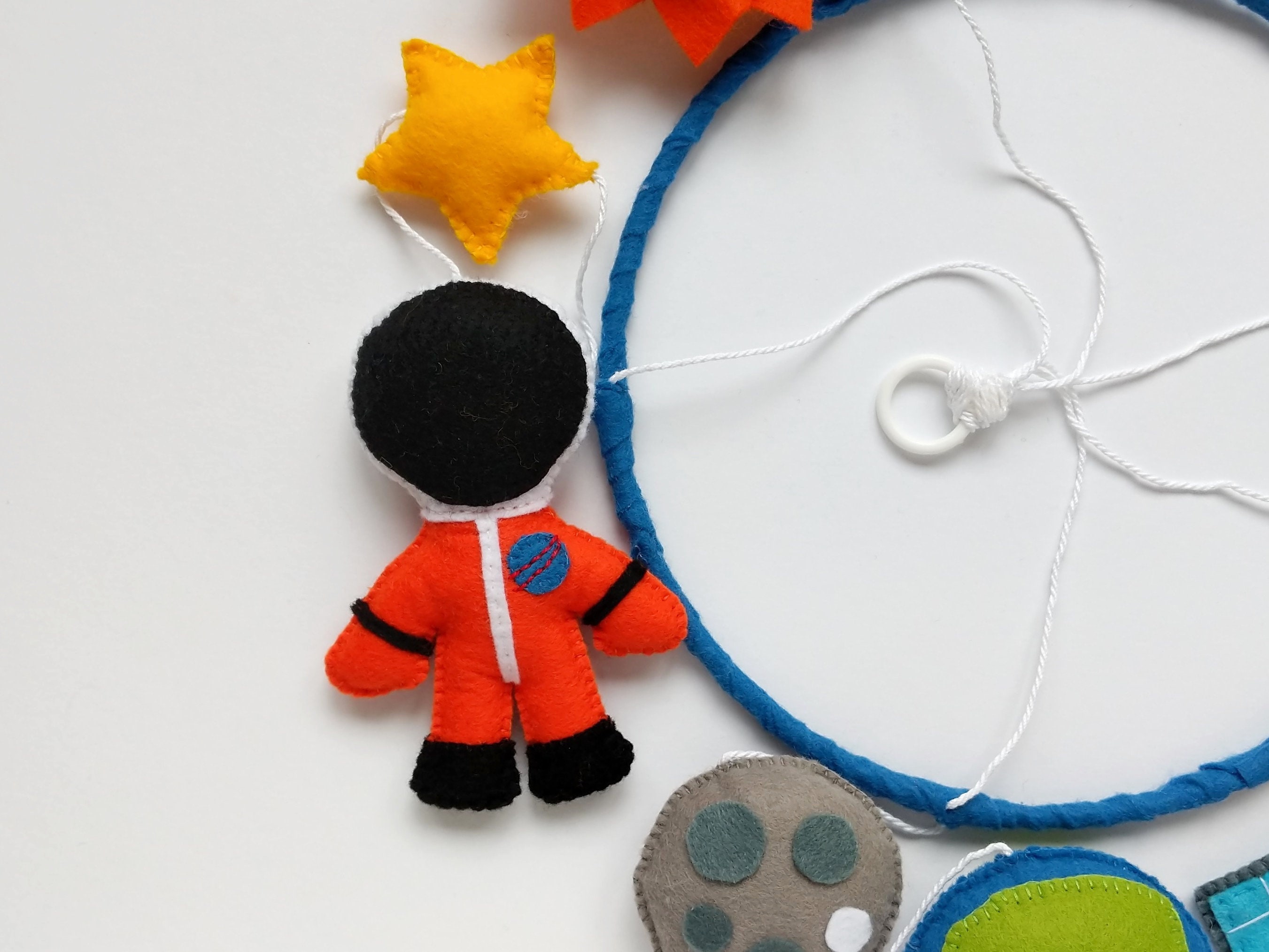 Space Baby Crib Mobile With an Astronaut, Space Shuttle, Sun, Earth ...