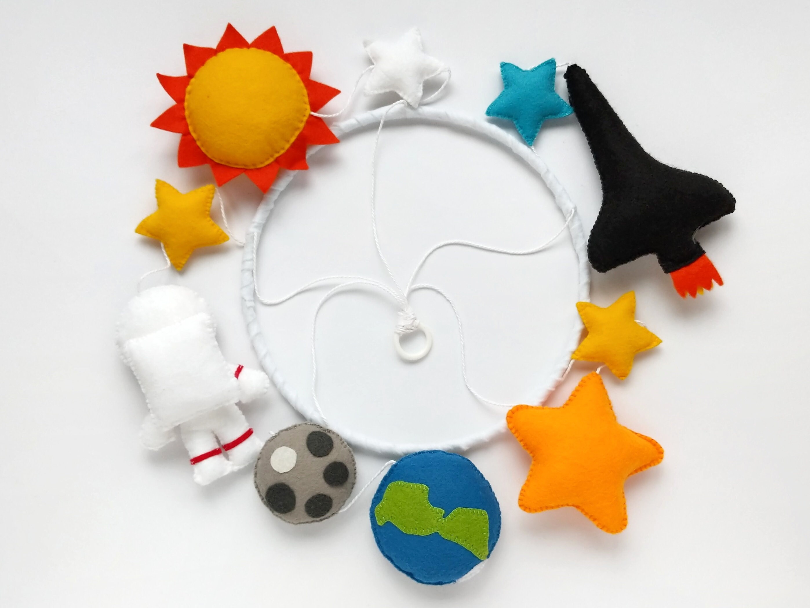 Space Explorer Baby Crib Mobile With NASA Astronaut and Space Shuttle ...