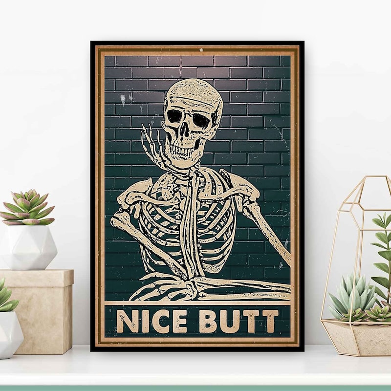 Skeleton Poster - Etsy