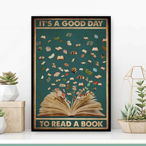 Bookish Read Poster - Etsy