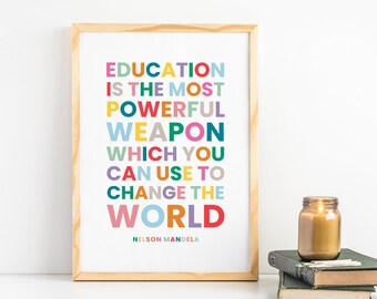 Nelson Mandela Quote - Etsy