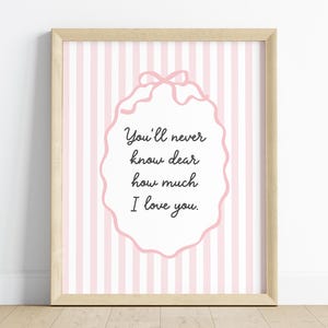 you'll never know how much