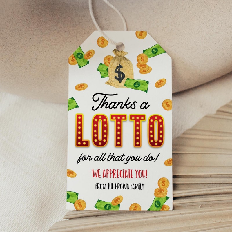 Lotto Ticket Appreciation - Etsy