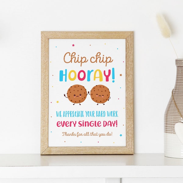 Employee Appreciation Cookie Printable Flyer - Etsy