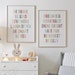 Dream Big Work Hard Nursery Prints Set of 2, Be Brave Be Kind ...