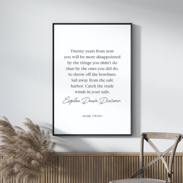 Mark Twain Quote - Etsy