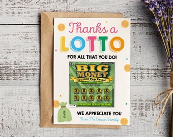 Lottery Ticket Teacher Appreciation - Etsy
