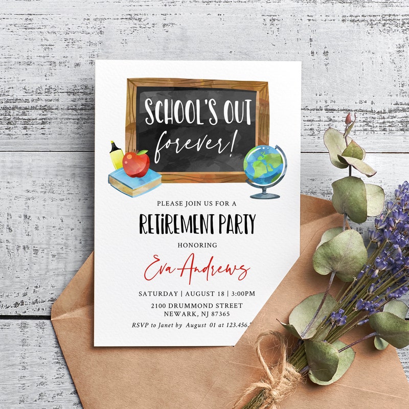 Teacher Retirement Party - Etsy
