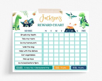 Dino Behavior Chart - Etsy