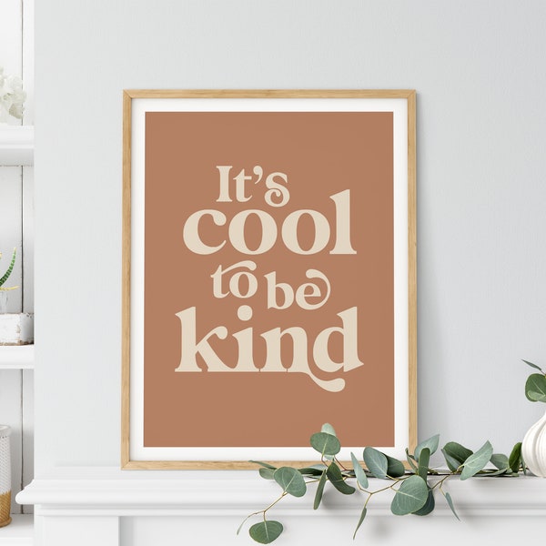Be Kind Poster - Etsy