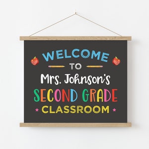 Classroom Welcome Sign Editable Teacher Class Door Sign - Etsy