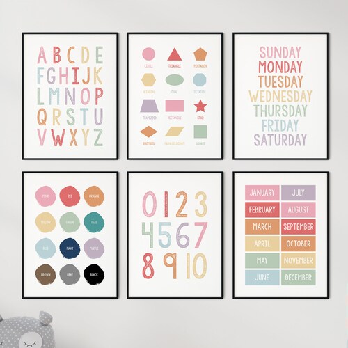 Spanish Days of the Week Rainbow Themed Classroom Printable - Etsy