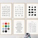 Minimalist Alphabet Posters, Educational Prints Set, Numbers Shapes ...