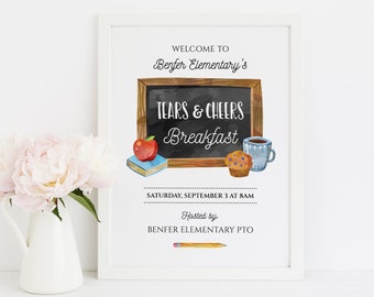 Welcome Back Breakfast Template - Etsy