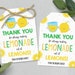 Editable Lemon Thank You Gift Tag Making Lemonade Out Of | Etsy