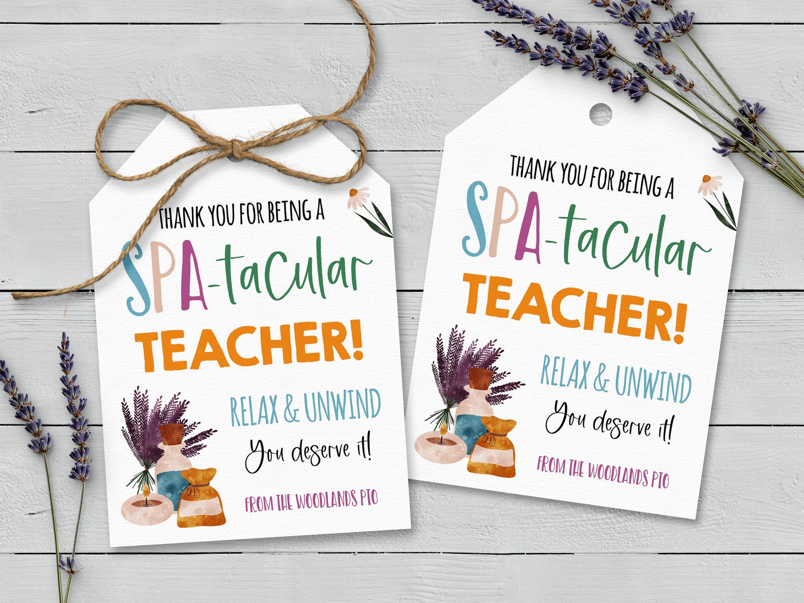 Spa Teacher Gift Tags Spa-tacular Teacher Appreciation Gift | Etsy Spa Teacher Gift Tags Spa-tacular Teacher Appreciation Gift | Etsy
