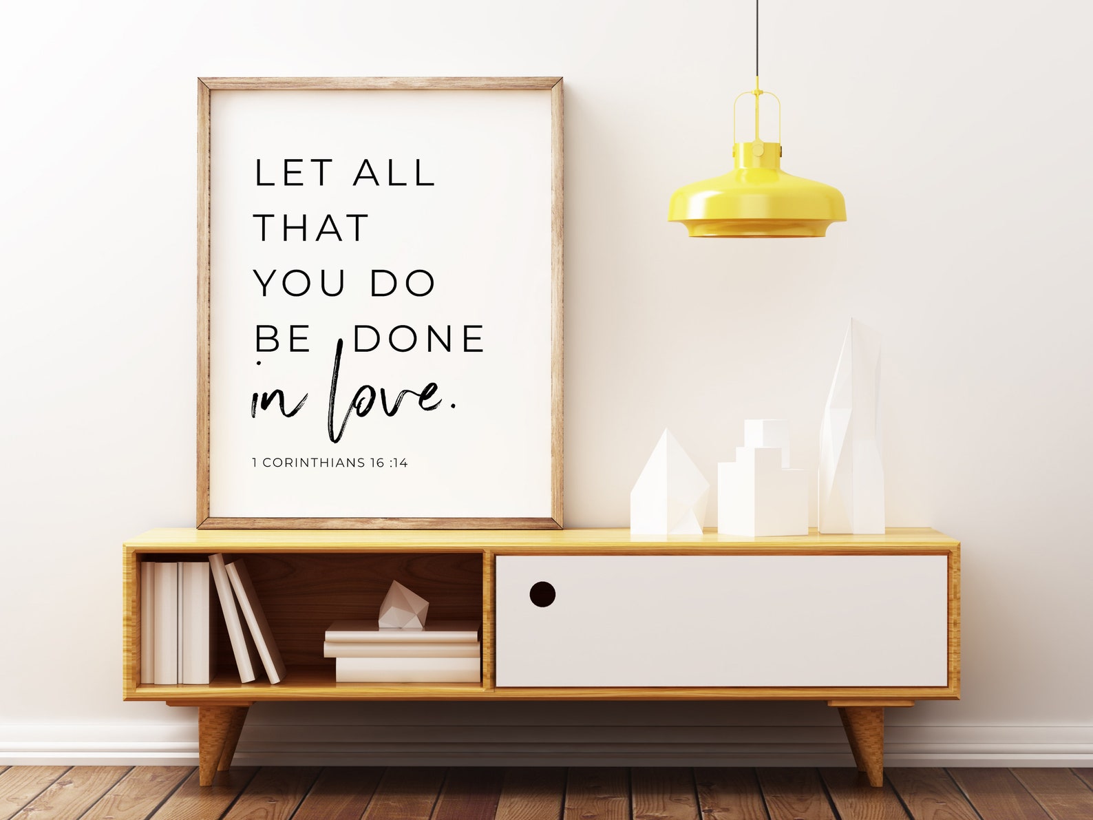 Let All That You Do Be Done in Love Sign Bible Verse Wall Art | Etsy